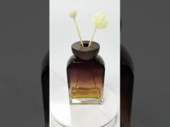 Botellas de aromaterapia marrón de 250 ml, botellas difusoras de fragancia degradadas