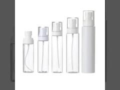 Clear Plastic cosmetic sprayer pump bottle