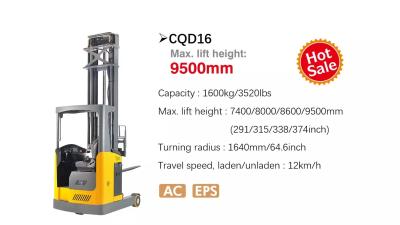 Cina carrello elevatore elettrico all'aperto 1.6T del motore a corrente alternata 12km/H 9.5m in vendita