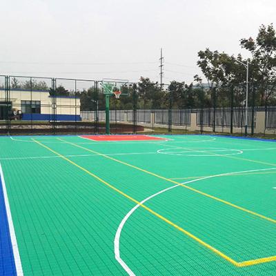 Cina I pp intelligenti che collegano pavimentando la plastica portatile di pallacanestro della corte di sport piastrella all'aperto in vendita
