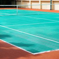 China PP Plastic Interlocking Sports Flooring 250x250x13mm Outdoor Basketball Court Tile for sale
