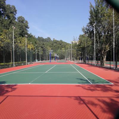 Cina sport dell'unità di elaborazione del silicio di spessore di 4mm che pavimenta le superfici sintetiche Fadeless del campo da tennis in vendita
