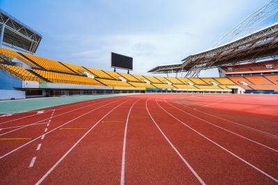 Cina Sport di Eco di riduzione del suono che pavimentano unità di elaborazione piena una pista corrente dei 400 tester in vendita