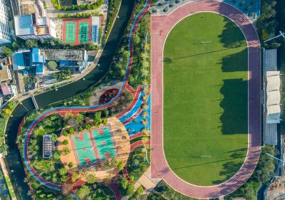 China A trilha movimentando-se de borracha IAAF da tartã vermelha sintética aprovou a superfície da pista de atletismo à venda