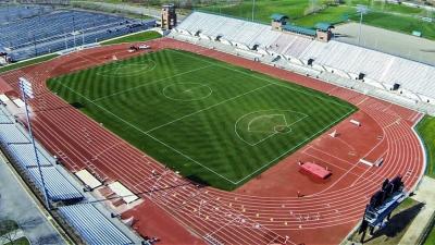 Cina IAAF ha attenuato la pittura di Suface del panino della pavimentazione 15mm di sport dell'unità di elaborazione in vendita