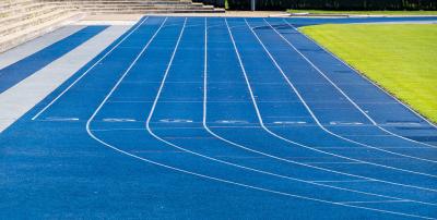 China IAAF certificados pulverizam trilha atlética sintética revestida Eco-amigável à venda