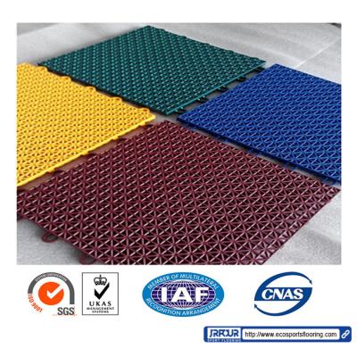 Cina Rate Polypropylene Interlocking Modular Flooring rilegato 97% variopinto in vendita