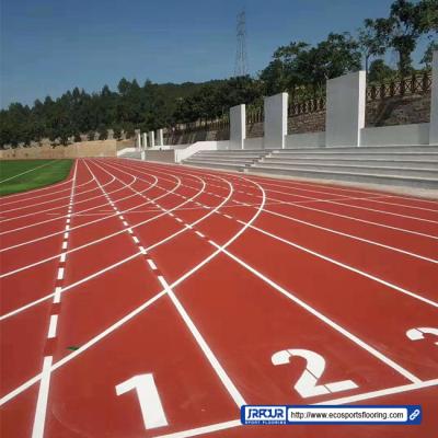 China IAAF certificados pulverizam trilha atlética sintética revestida Eco-amigável à venda