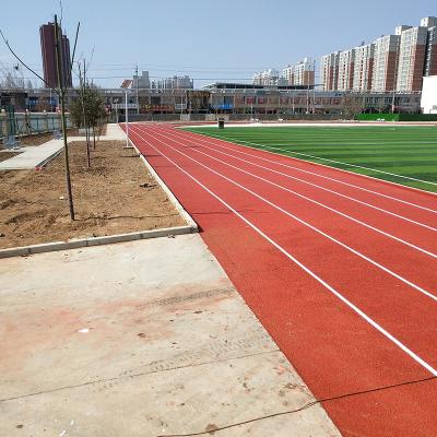 Cina L'area del semicerchio ha prefabbricato gli sport che sintetici le superfici seguono rosso in vendita
