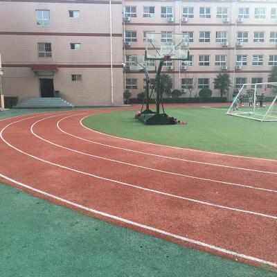Cina L'area del semicerchio ha prefabbricato gli sport che sintetici le superfici seguono rosso in vendita