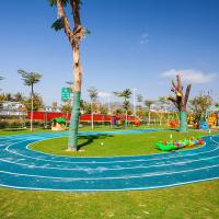 China Slip Resistant EPDM Running Track Surface 2-4mm Granules for Kindergarten Playground for sale