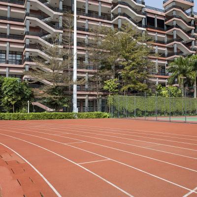 China Pista atletica del sistema del cappotto dello spruzzo della pista del tartan misto di gomma di Iaaf for sale