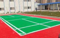 China Recyclable Outdoor PP Interlocking Flooring Tiles 304.8x304.8x13mm Multi Field Red for sale