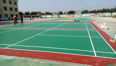 Cina L'alta unità di elaborazione senza cuciture di elasticità mette in mostra la pavimentazione per il campo da pallacanestro in vendita