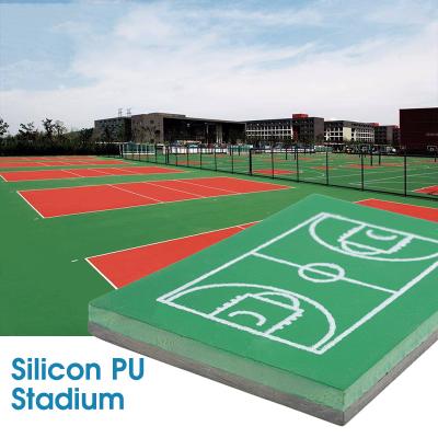 Cina Campo da pallacanestro all'aperto elastico spesso della pavimentazione della corte dell'unità di elaborazione del silicio dello SGS in vendita