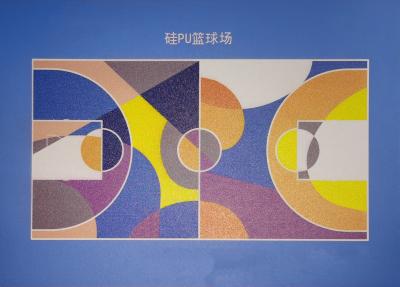Cina Corte di sport dell'unità di elaborazione del silicio che pavimenta le multi superfici di sport all'aperto di Antifade di scopo in vendita