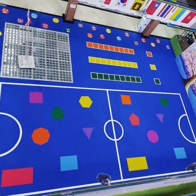 China 1-3mmのスポーツは表面EPDM色のゴム製微粒の柔らかいゴム製床に床を張る for sale