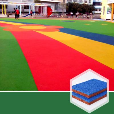 Cina Colore di superficie di Wetpouring Chips Epdm Rubber Granules Red del campo da giuoco ambientale in vendita