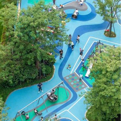 Cina I granelli di gomma di EPDM hanno riciclato la superficie di gomma granulata variopinta della sicurezza in vendita