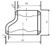 China carbon steel eccentric reducer for sale