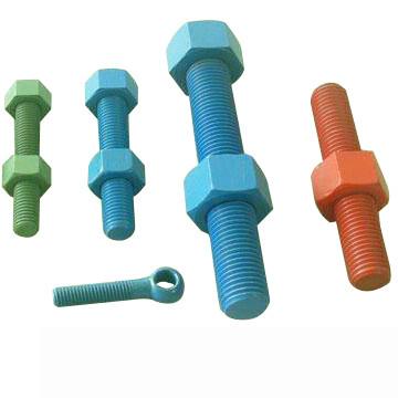 China Coated Stud Bolts and Nuts for sale