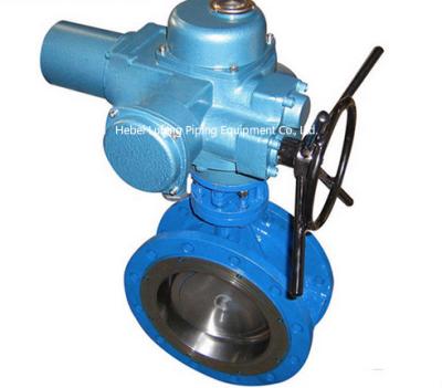 Китай Butterfly valve with electric actuator for cement manufacturers продается