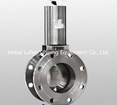 Китай SS304 and SS316L stainless steel sanitary wafer type pneumatic flange butterfly valve продается