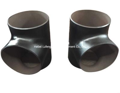 China 20 inch Black Steel Pipe Tee, ASME B16.9 Sch STD Seamless Pipe Tee for sale