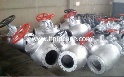 China marine cast iron angle globe valve JIS standard F7306 for sale