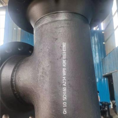 Cina Flanged tee, 10″ Sch160/80 tee with 10″ Class900/600 WN flange in vendita