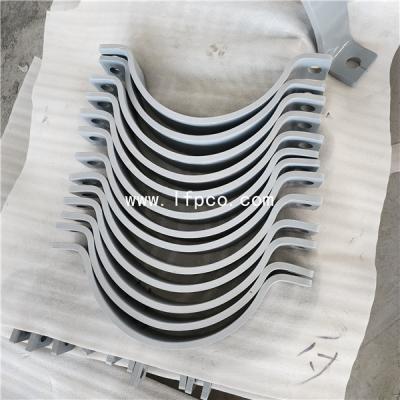 China Epoxy coated pipe supports and clamps for sale