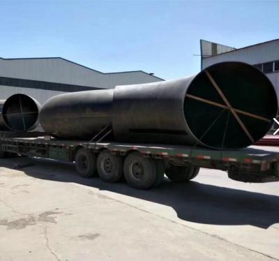 Cina Gomito - 90, acciaio al carbonio per grado WPBW, parete nominale a 0,625 pollici, estremità Buttweld di ASTM A234, per PS 75 di MSS, per ASME B16.25 in vendita
