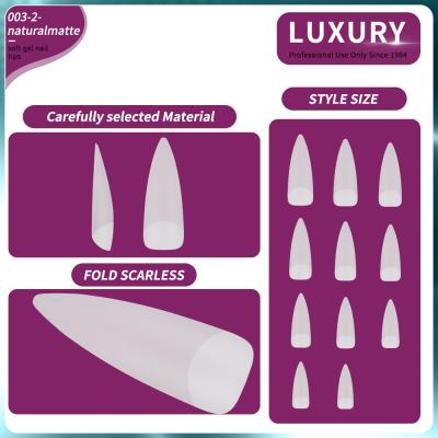Cina 500pcs/Box Professionale Naturale Matte forma affilata unghie finte per manicure fai da te in vendita