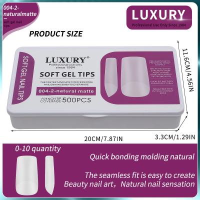 Cina 500pcs/Box Medio Quadrato in forma di unghie false per l'estensione dell'unghia Manicure Strumenti 11 dimensioni in vendita