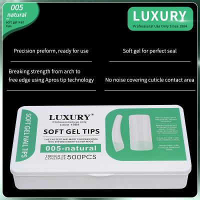 China 500pcs/Box Medium Square Press On Nails False Nails Natural Full Cover Fake Nails For Women for sale