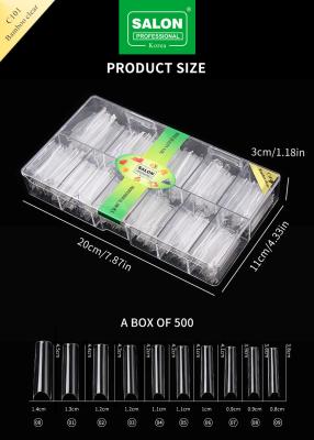 Cina Professionale Long Square Full Cover False Nail Tips per il miglioramento dell'arte delle unghie a livello di salone in vendita