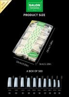 China Full Cover Eagle Mouth Natural Soft Gel False Nails Designs Artificial Nail Tips for sale