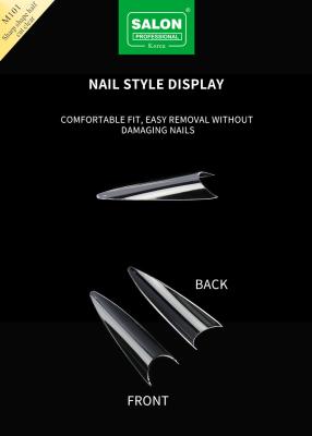 Cina Forma affilata Mezza copertura Finger Nail Art Bellezza per il disegno di estensione delle unghie in vendita