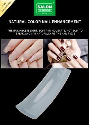 Cina False Nail Full Cover Natural ABS Eagle Mouth Clear in 12 taglie per salone di manicure in vendita