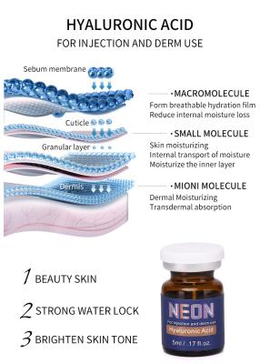 Cina Imbiancando la pelle mesa del siero di terapia che alleggerisce le iniezioni acide ialuroniche 5ml antinvecchiamento in vendita