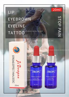 Cina Fermata trasparente liquida anestetica 20ml liquido di dolore del ghiaccio della gelata del tatuaggio di JINLONG in vendita