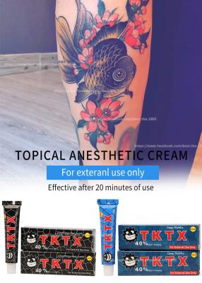 Cina Crema intorpidente gialla originale 10g Microneedling di TKTX per depilazione del laser in vendita