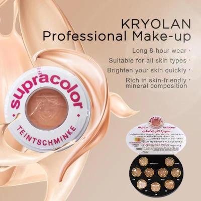 Cina Gli efficaci cosmetici del fondamento del fronte di controllo dell'olio di Kryolan Supracolor allentano la polvere in vendita