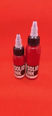 China Micro Red Tattoo Ink Permanent Makeup Pigment 30ML 60ML 120ML 260ML Natural Looking for sale