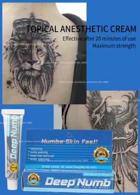 Cina OUR Tattoo Numbing Cream Gel, that's better than any tattoo numbing cream on the market. It is our original, non-oily nu in vendita