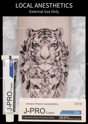 Cina J Pro Tattoo Licocaine numb Cream 10g Stop Pain Anesthetic Cream For Waxing Tattoo Permanent Makeup in vendita
