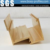 China Brushed Brass Extrusion Profiles Decorative Copper Sections 5mm to 180mm for sale