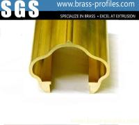 China Solid Brass Extruding Armrest / Copper Extruded Balustrade Sections for sale