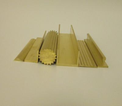 China Anti-corrosion U Shape Building Materials Extruding Profile In Copper for sale