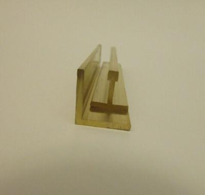 China Copper Decoretive Profiles Free Oxygen Brass Shape And Sections T Fitting for sale